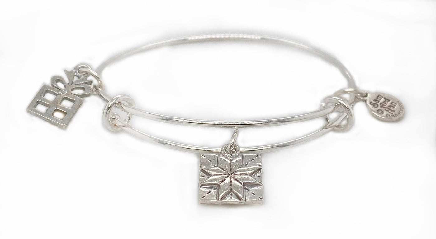Beluga Whale Tale Charm Bangle Bracelet - Watchus