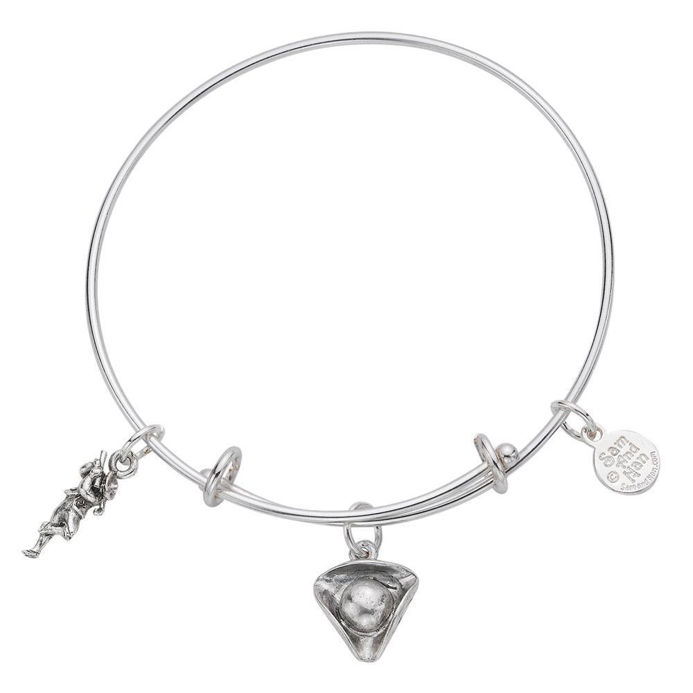 Beluga Whale Tale Charm Bangle Bracelet - Watchus